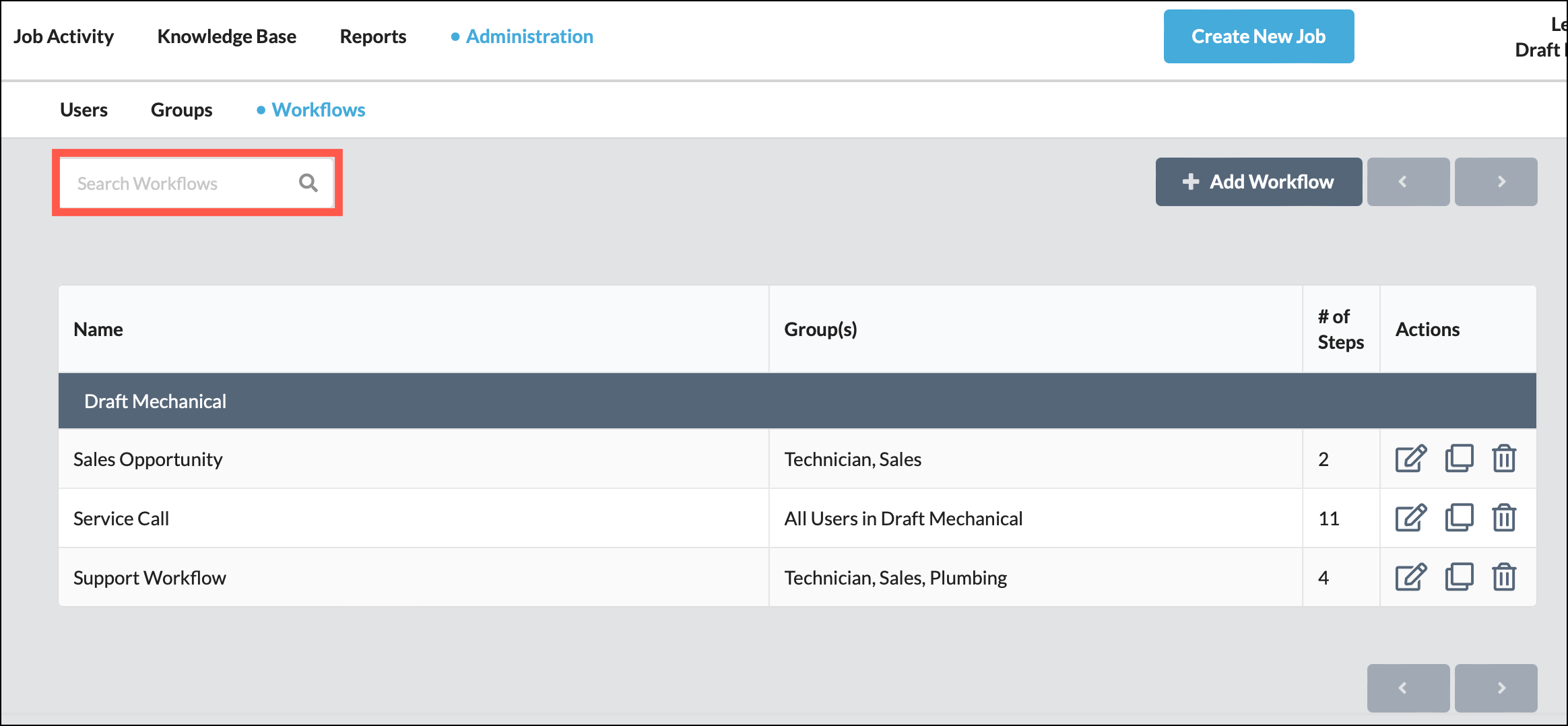 Getting Started: Workflows Main Screen – XOi Technologies