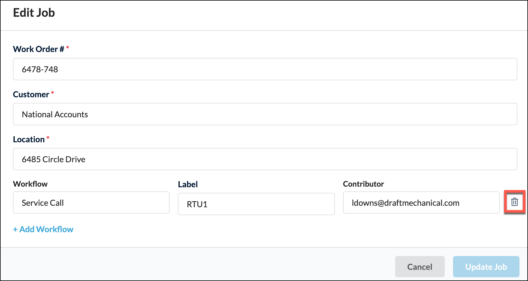 How do I remove a workflow from a job in XOi Web? – XOi Technologies